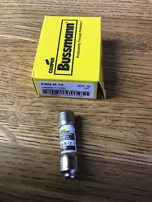 1 New Bussmann FNQ-R- 12 Class CC 12 Amp Fuse 600 Volt Tron NEW LOOK | eBay
