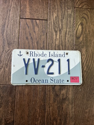 Rhode Island License Plate Ocean Wave Design November 2013 YV-211 ...