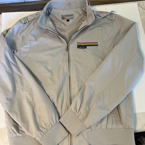 Members Only pride jacket size large LGBT Tan | eBay
