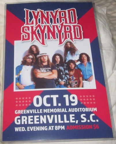 LYNYRD SKYNYRD 77 GREENVILLE AUDITORIUM LAST CONCERT BEFORE CRASH ...