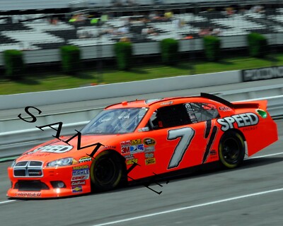 ROBBY GORDON #7 SPEED ENERGY DODGE CHARGER RACING ON TRACK 8X10 GLOSSY ...