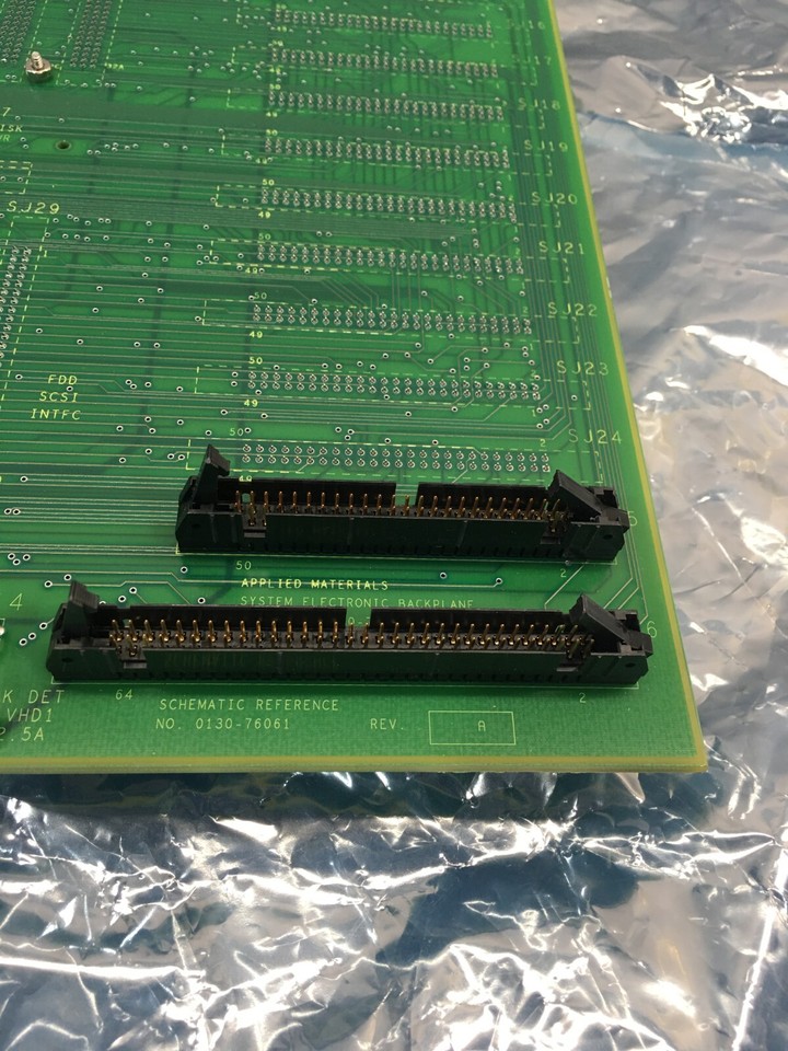 AMAT 0100-76061 SYSTEM ELECTRONICS BACKPLANE, SCHEMATIC AMAT 0130-76061 ...