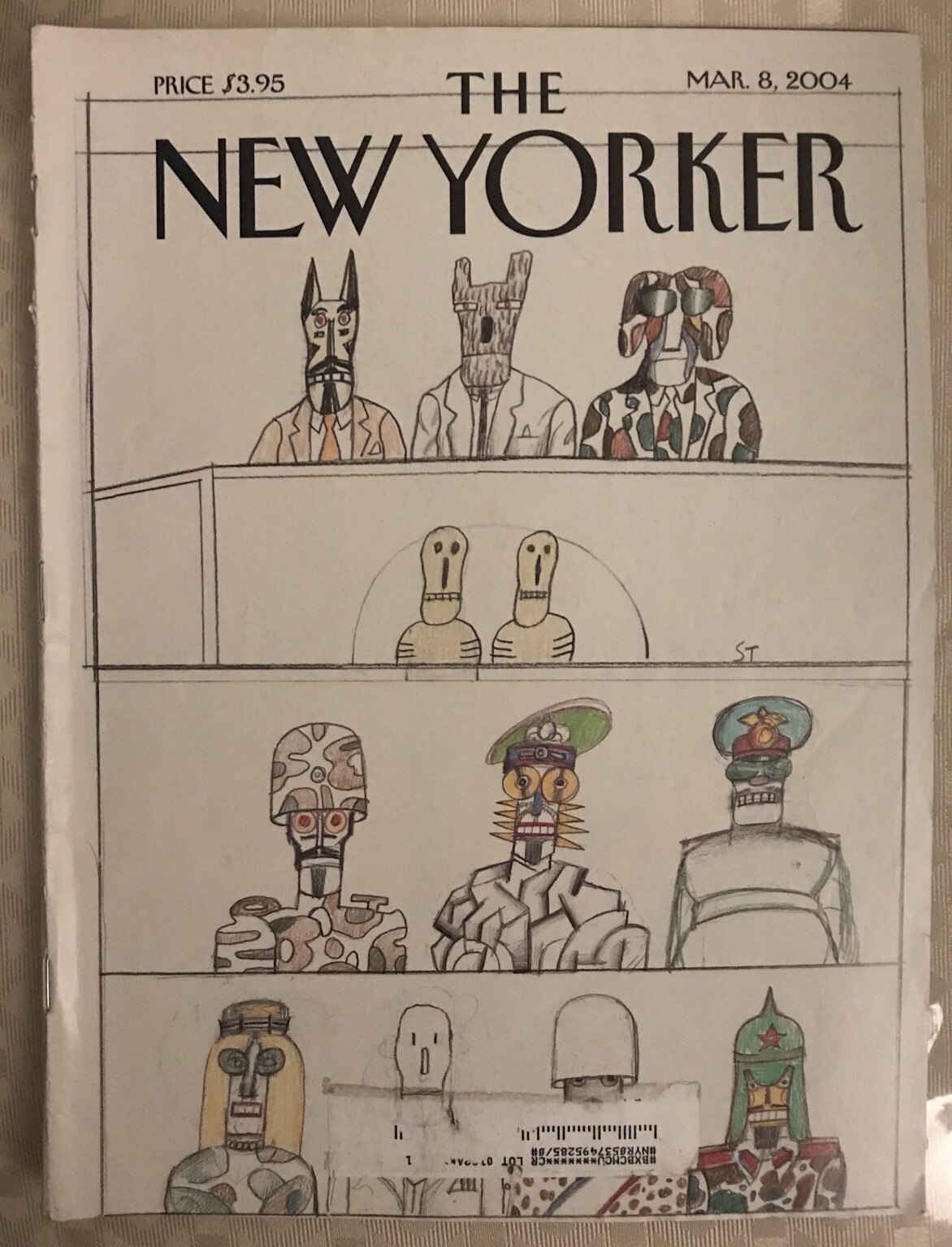 THE NEW YORKER Magazine MARCH 8 2004 Cover by Saul Steinberg | eBay