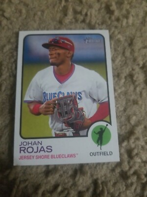 JOHAN ROJAS 2022 TOPPS HERITAGE CARD #55 JERSEY SHORES/PHILLIES (MINOR ...