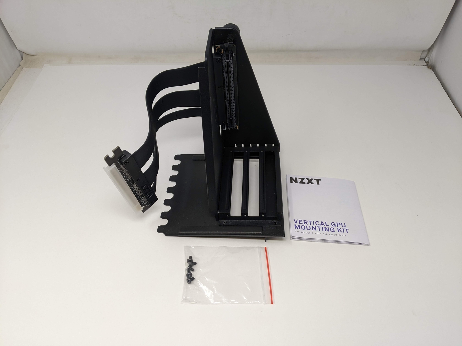 NZXT Vertical GPU Mounting Kit - AB-RH175-B1-175 mm PCIe 4.0x16 Riser ...
