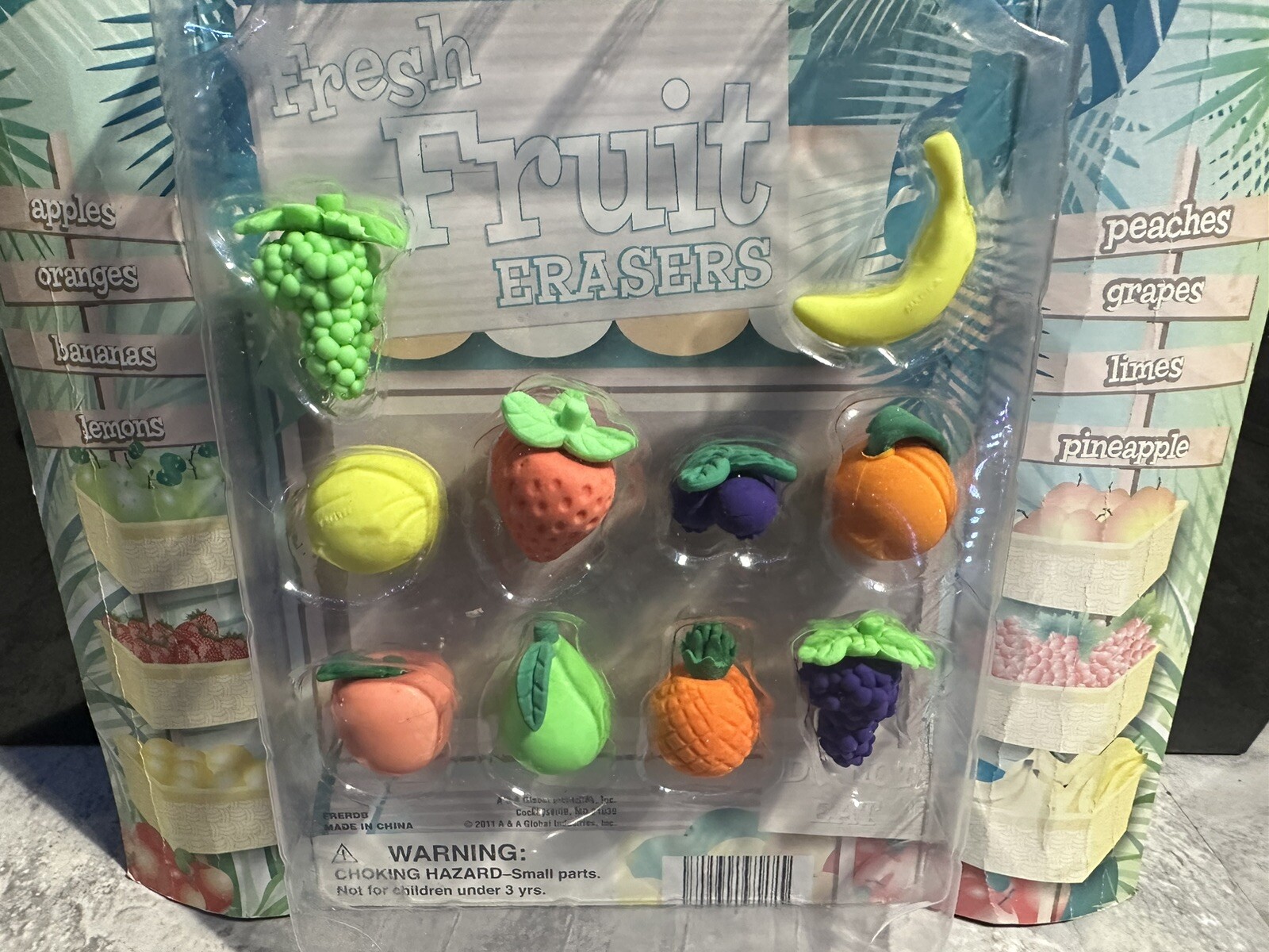 50 Pcs 1.8 “ Vending Machine Capsules, Fruit Erasers. Wow!!! Top Seller ...