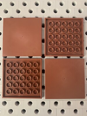 Lego Brown 6x6 Flat Tiles Smooth Finishing MODULAR BUILDINGS Floor Lot ...