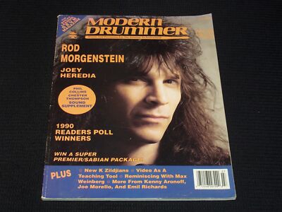 1990 JULY MODERN DRUMMER MAGAZINE - ROD MORGENSTEIN FRONT COVER - E 740 ...