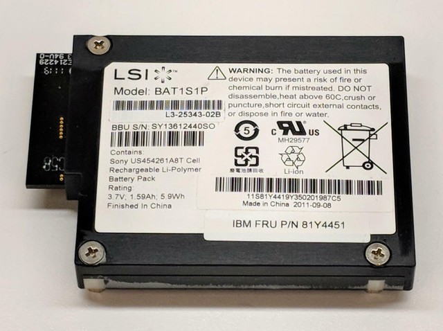 81Y4451 IBM ServeRAID M5000 Series Battery () for sale online | eBay