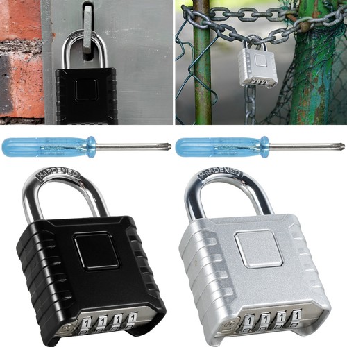 Combination Padlocks 53mm 4 Digit Heavy Duty Outdoor Combination Lock ...