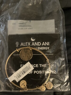 2014 Disney Alex And Ani Tinker Bell Gold Tone Bracelet RARE HTF ...