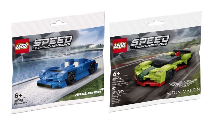 LEGO 30343, 30434 - McLaren Elva & Aston Martin Valkyrie AMR Pro ...