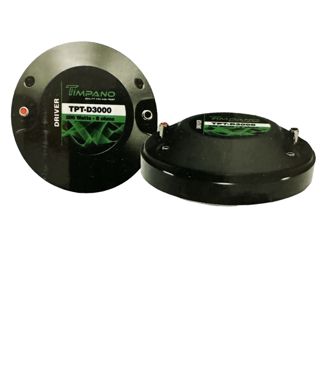 Pair Timpano Compression Driver Titanium 400 w 8 ohms 3" Voice Coil TPT ...