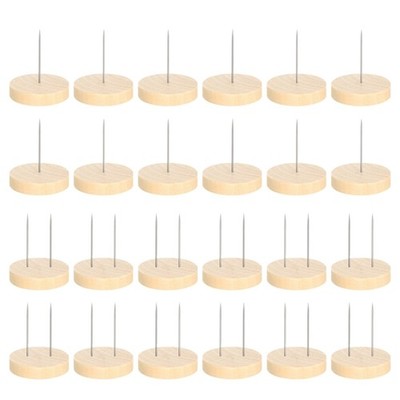 24 Pcs Crochet Dolls Holder Action Figure Dolls Stand Double Needle ...