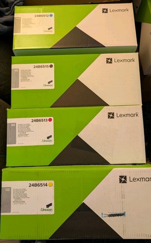 Genuine Lexmark XC8160 Toner Set, 24B6512, 24B6513, 24B6514, 24B6515 | eBay