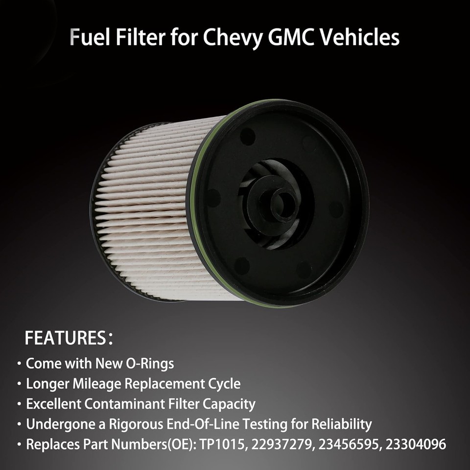 2 Pack For Chevy ACDelco Pro Fuel Filter Kit 49243 TP1015 23304095 ...