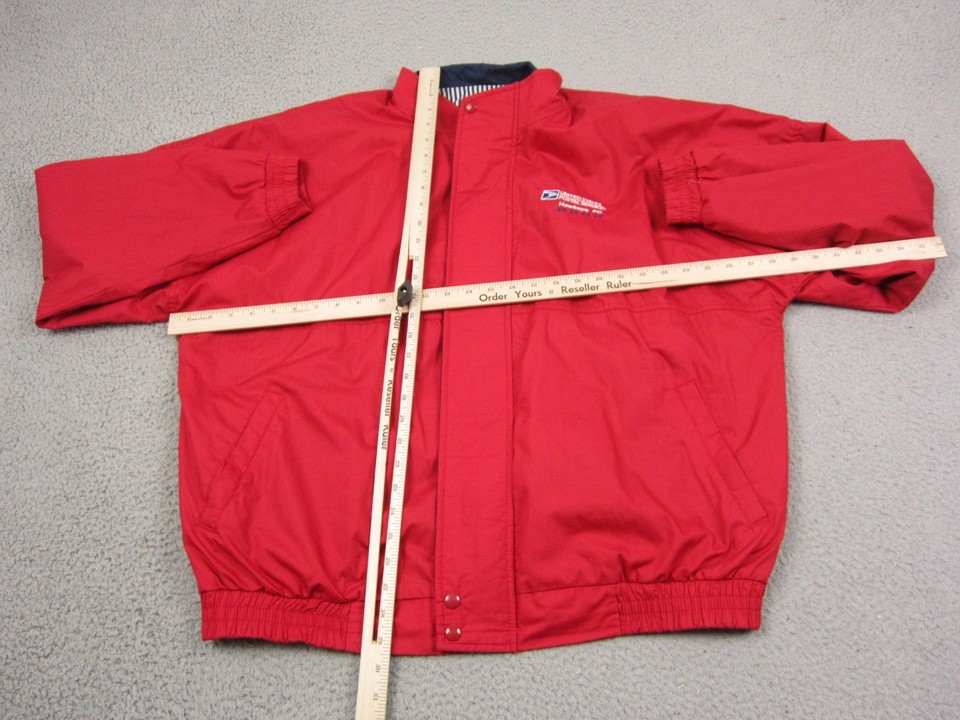 Vintage Postal Worker Jacket Mens 2XL XXL Red US Service Made in USA ...