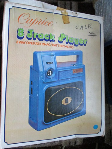 Vintage Portable 8 Track Player By Caprice Blue Model SH-T765 Made in ...