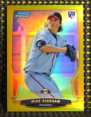 MIKE KICKHAM - 2013 BOWMAN CHROME GOLD REFRACTOR #216 | eBay