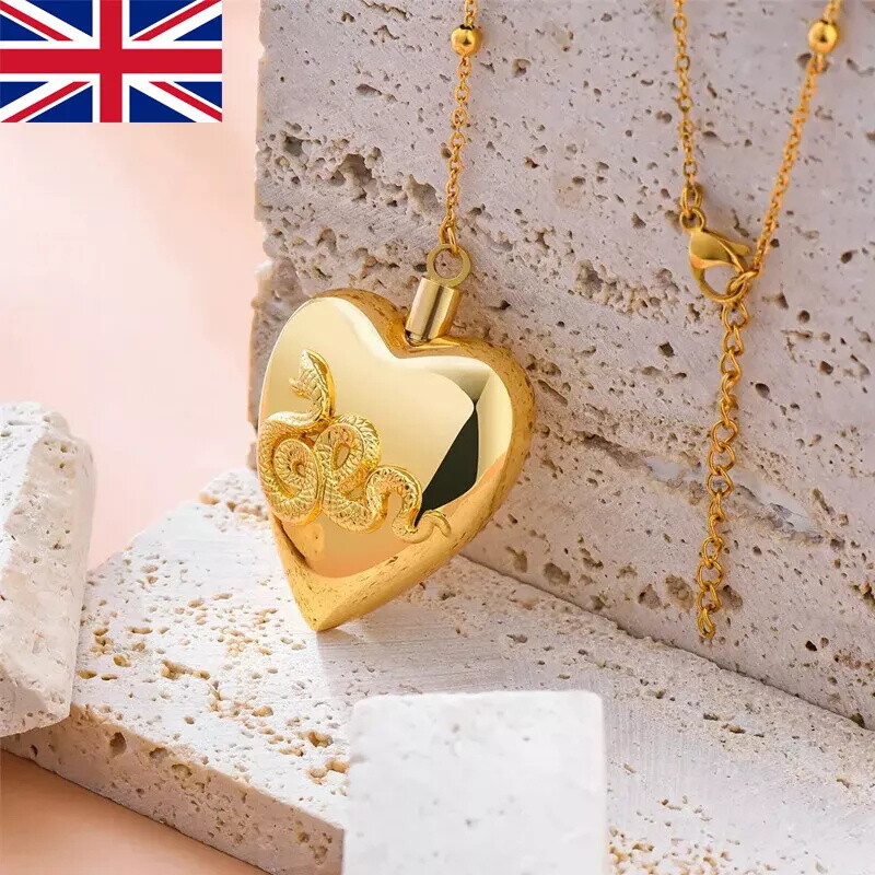 Lana Del Rey Necklace Heart with Spoon LDR Merch Snakes Chain Serpent ...