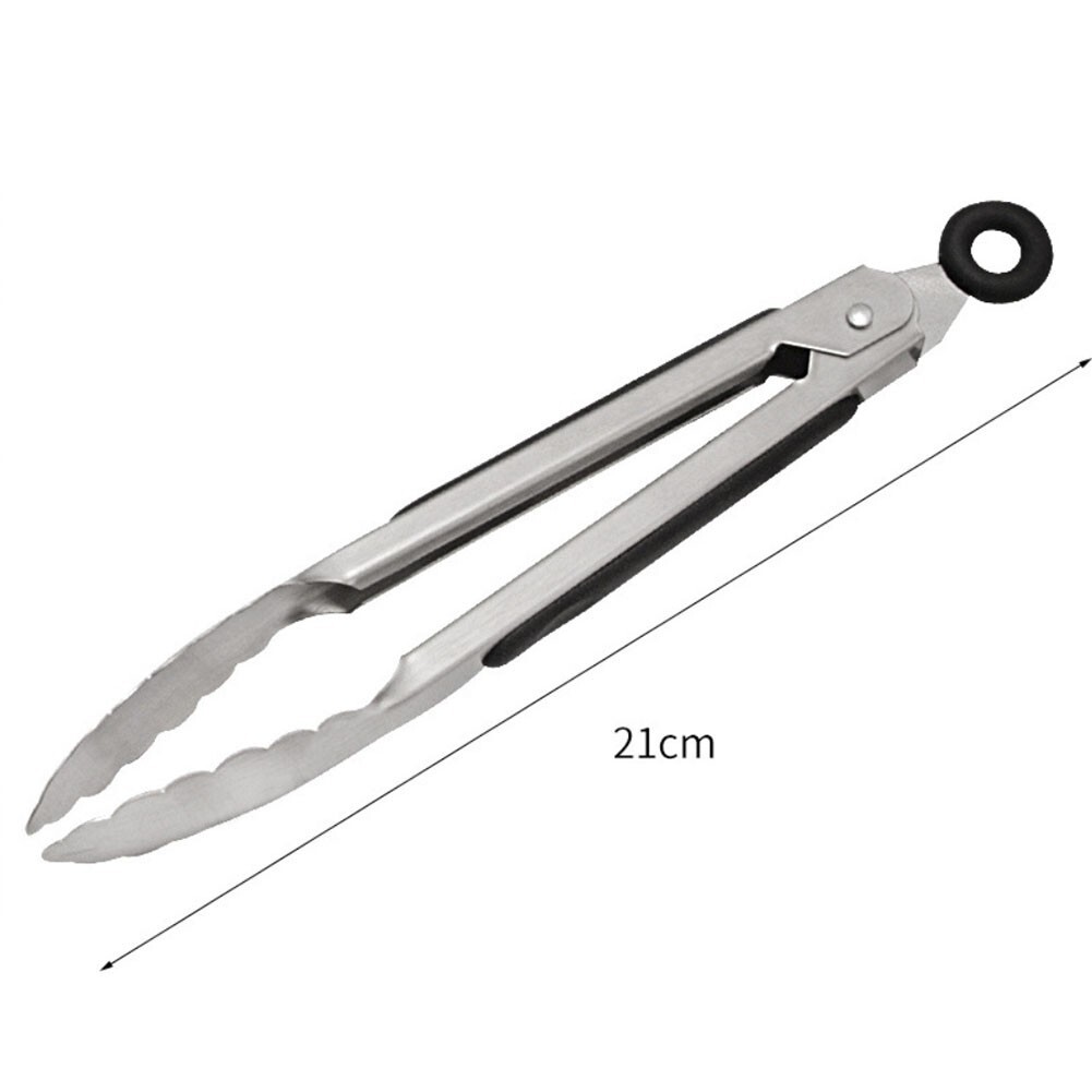 Sturdy Stainless Steel Barbecue Tongs Non Slip Rubber Handle Rust ...
