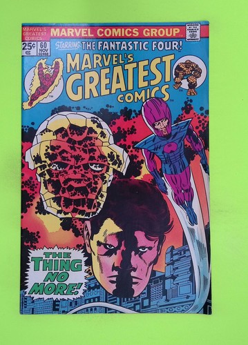 Marvel's Greatest Comics #60 1975 Marvel Comics Mid Grade Comic Book ...