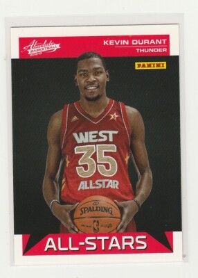 KEVIN DURANT 2012-13 ABSOLUTE ALL-STARS INSERT #7 WESTERN KD | eBay