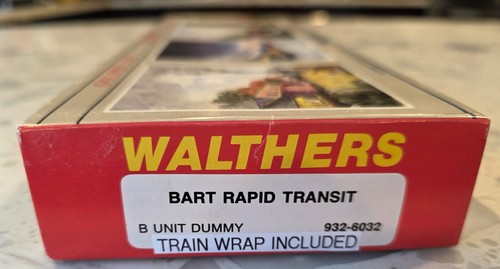 Walthers BART Rapid Transit B Dummy Unit Train Wrap Included (HO Scale ...
