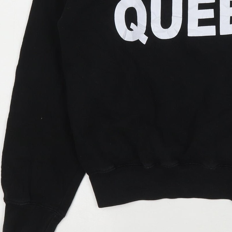 Famona Womens Black Cotton Blend Sweatshirt Size XS - Queen | eBay UK