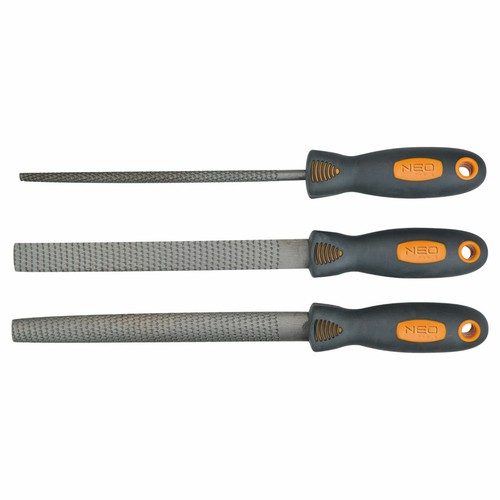 3 tlg Profi Feilen Satz Rundfeile Holzraspel Holzfeile T12 Stahl 200 mm ...