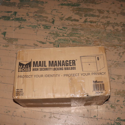 Mail Boss Mail Manager Curbside Locking Security Mailbox Large Black ...