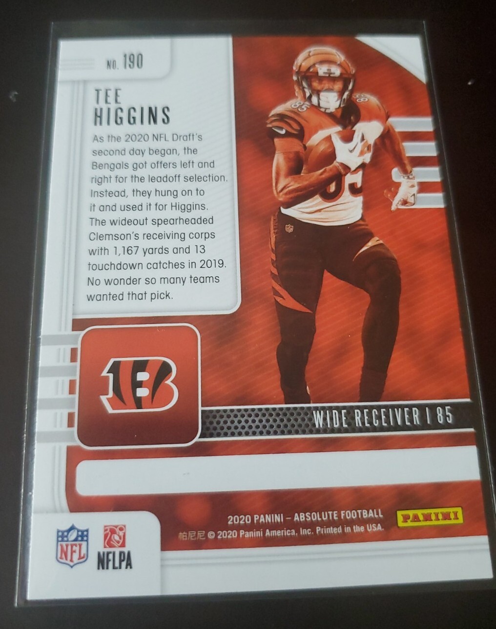 2020 Absolute Football Tee Higgins Rookie | eBay