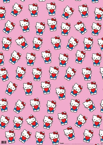 Hello Kitty Gift Wrap 2 sheets 49cm x 70cm Hello Kitty wrapping paper ...