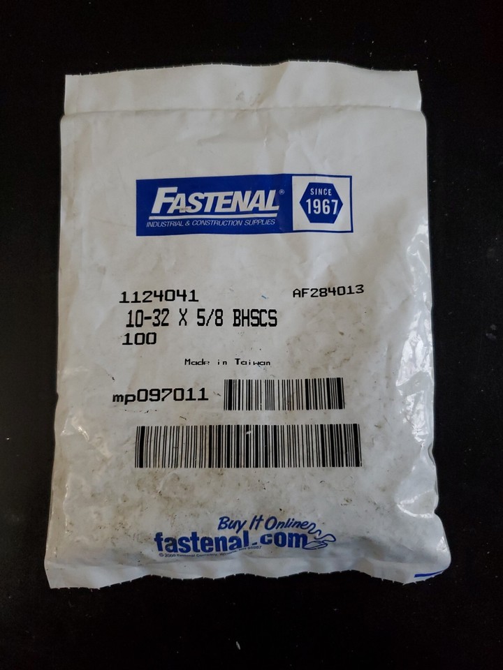 #10-32 x 5/8" ASTM F835 Hex Drive Black Oxide Finish Alloy Steel Button ...