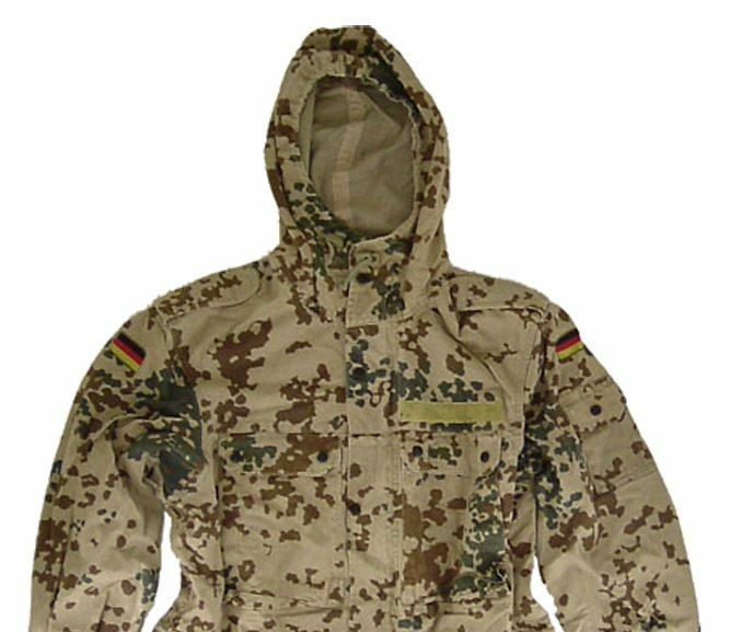 German Parka Original Army Bundeswehr Tropical Desert Hooded Camouflage ...