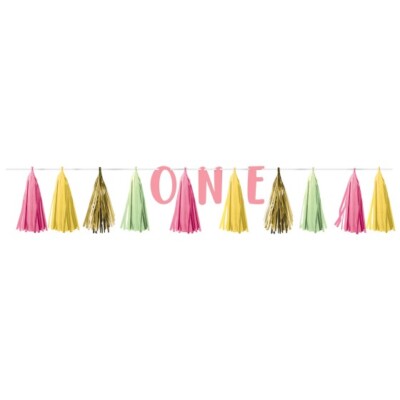 1ST BIRTHDAY ONE HANGING TASSEL GARLAND BANNER PARTY SUPPLIES ...