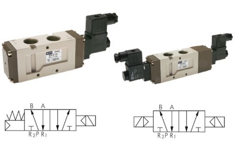5/2 Way Solenoid Valve G 1/2" Spring Return Or Pulse Valve Compressed ...