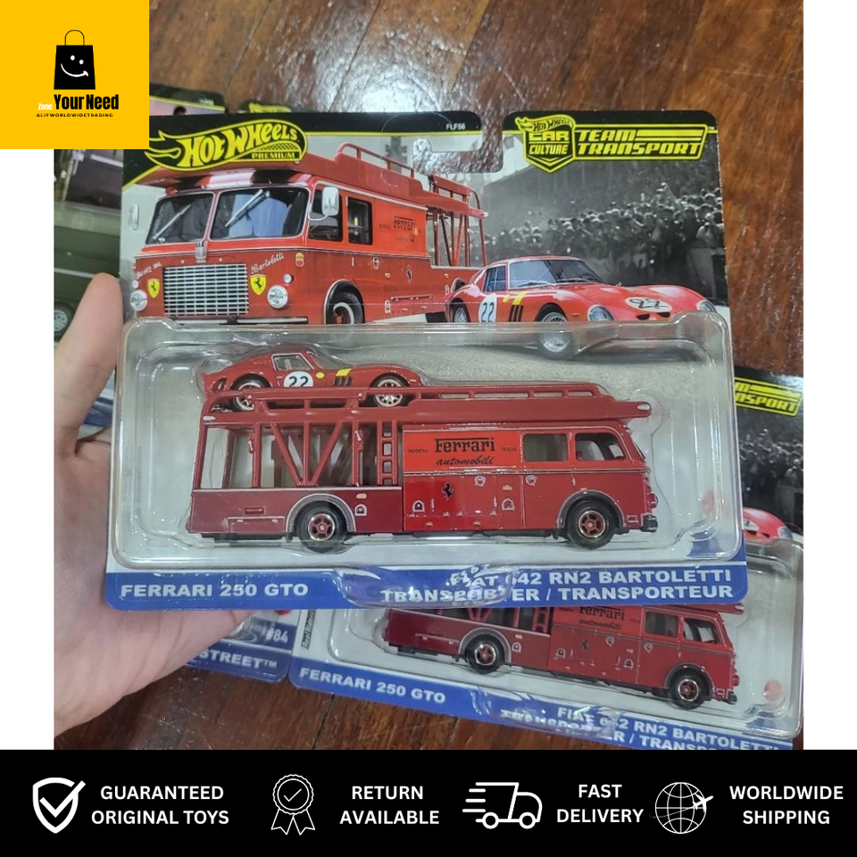 Hot Wheels Ferrari 250 GTO / Fiat 642 RN2 Bartoletti #83 Team Transport ...