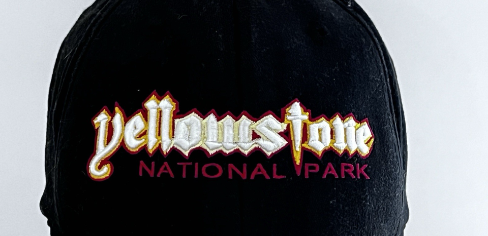Yellowstone National Park Baseball Cap Hat Embroidered Logo Black ...