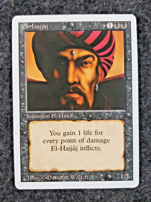 El-Hajjaj Magic: The Gathering - Revised - NM MTG Never Played ...