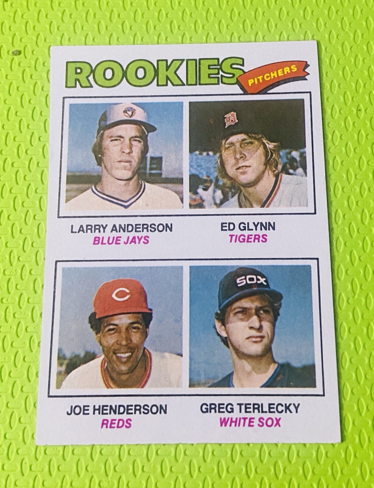 1977 Topps Rookie Pitchers - Larry Anderson/Ed Glynn/Joe Henderson/Greg ...