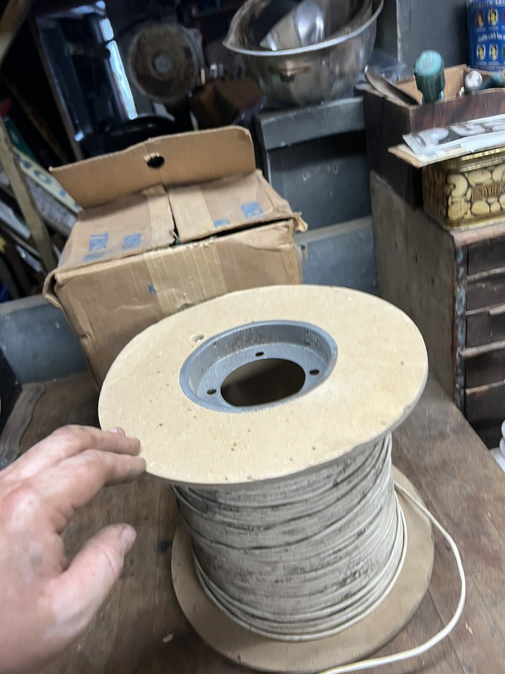 New NOS Western Telephone Ivory H Station Wire Cable Cord Spool 13 Lb W ...