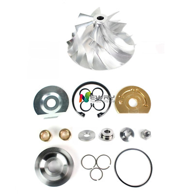 S400 S475 Turbo Billet Compressor Wheel 75mm+Upgraded 360° Rebuild Kit ...