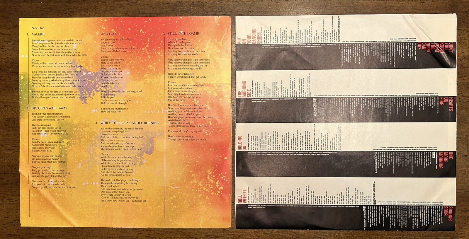 STEVE WINWOOD Lot of 2 LPs Talking Back To The Night / Roll With It ...