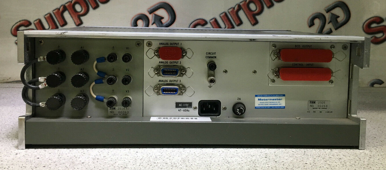 Yokogawa Yew 2505 Digital AC Meter w/ 2514-47 3 Phase Input Module | eBay
