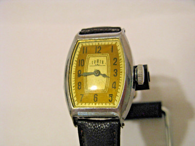 INGRAHAM TOWER DOLLAR WRISTWATCH, CIRCA 1948, SCARCE MODEL, GOOD ...