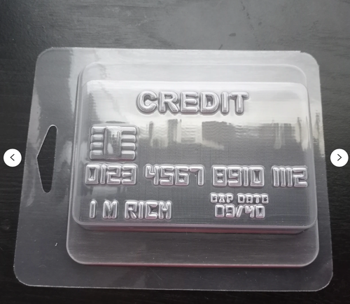 CREDIT CARD MOLD, Money Theme Soap Mold, Candle, Chocolate Mold Cake ...