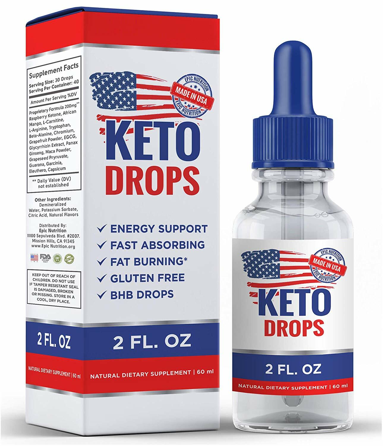 Keto Liquid Drops - Carb-Free Sublingual Ketones - Supports Ketosis ...