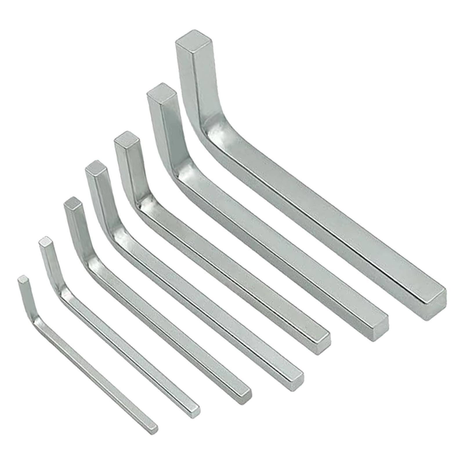 7Pcs L Shape Square Head Wrench Set Steel Home Appliances Wrench ...