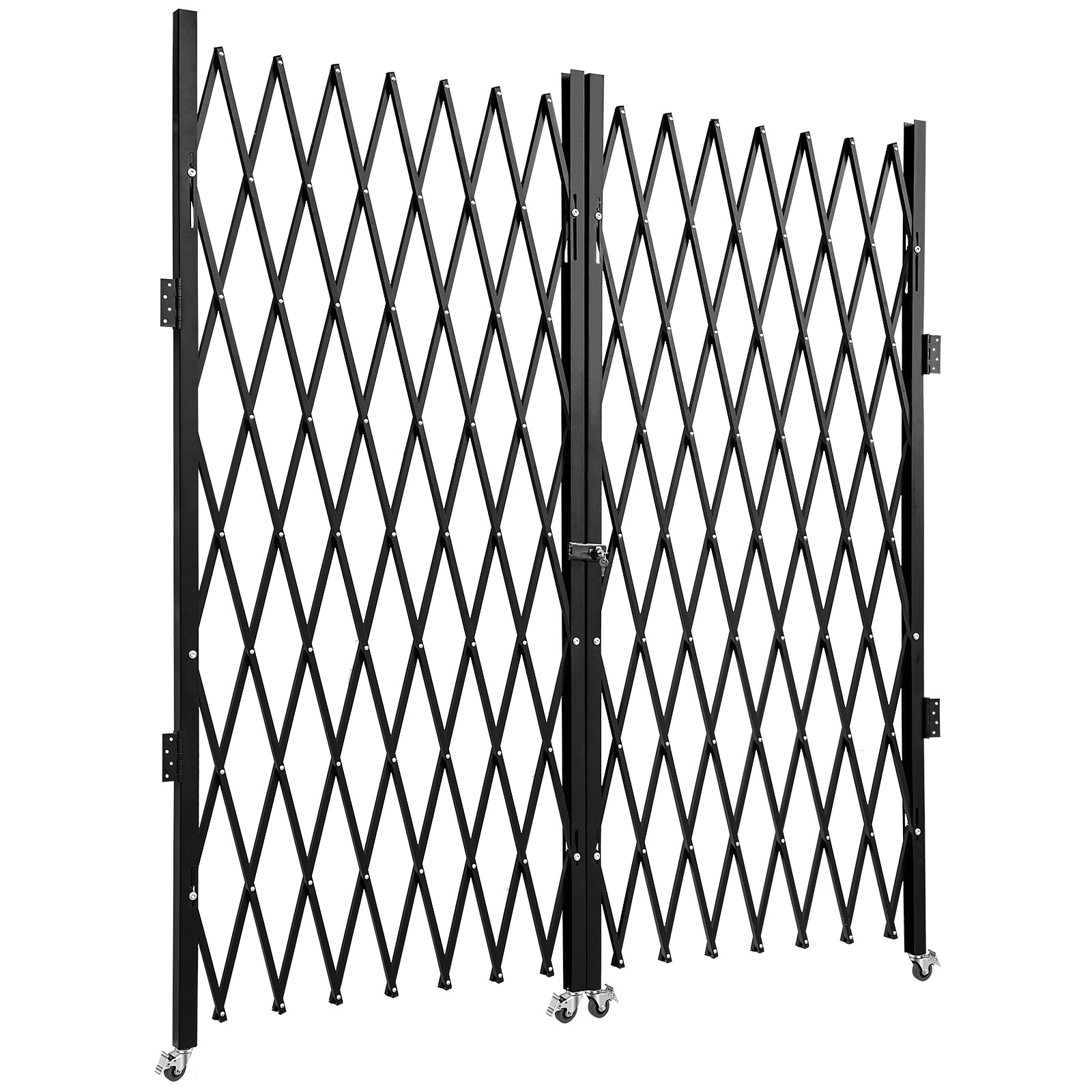 VEVOR Double Folding Security Gate Folding Door Gate 6-1/2'H x 12'W ...